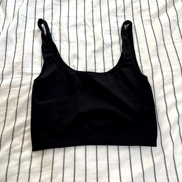 Free People | Tops | Black Free People Basic Cropped Tank | Poshmark